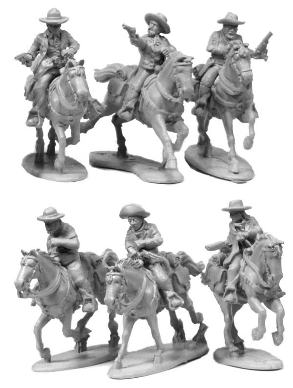 Tabletop Fix: Knuckleduster Miniatures - New Mounted Outlaws