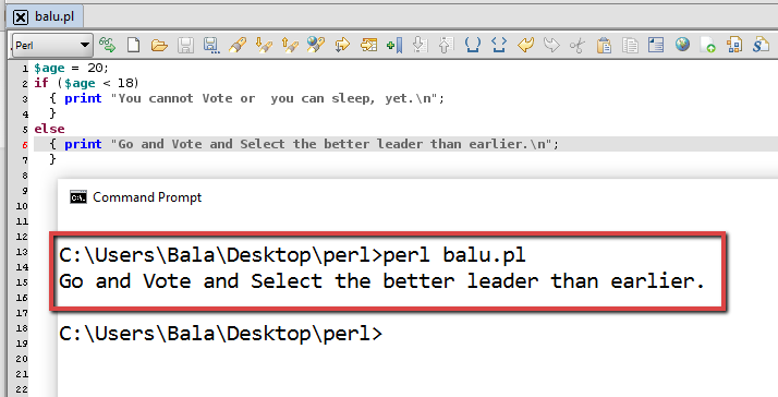 Perl - Decision Making Statements and Loops ~ Bala's Trainee Portal Perl - Decision Making Statements and Loops ~ Bala's Trainee Portal
