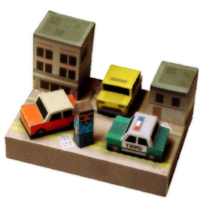 Grand Theft Auto: Vice City Mini Paper Diorama | Paperized Crafts