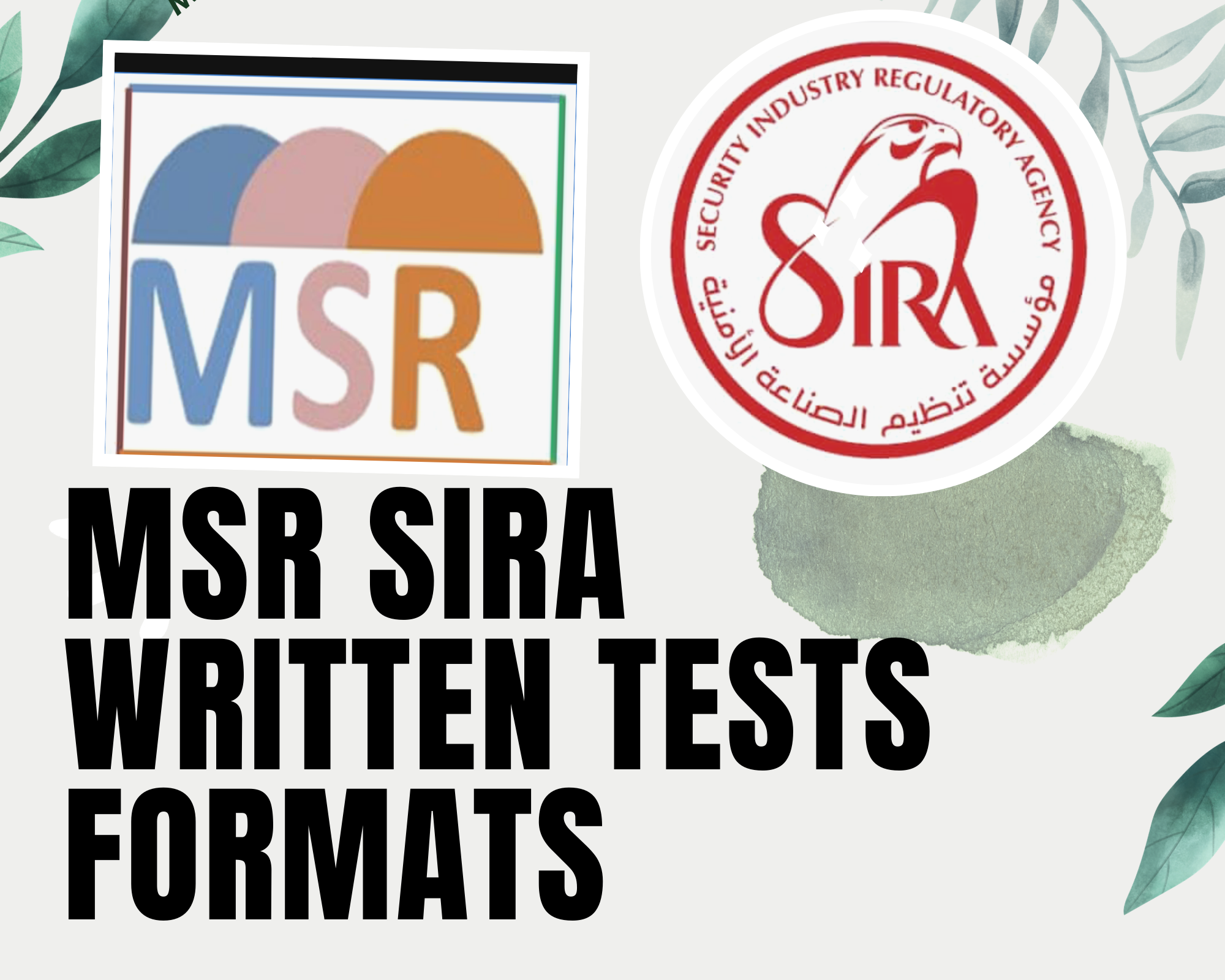 MSR SIRA written test preparation