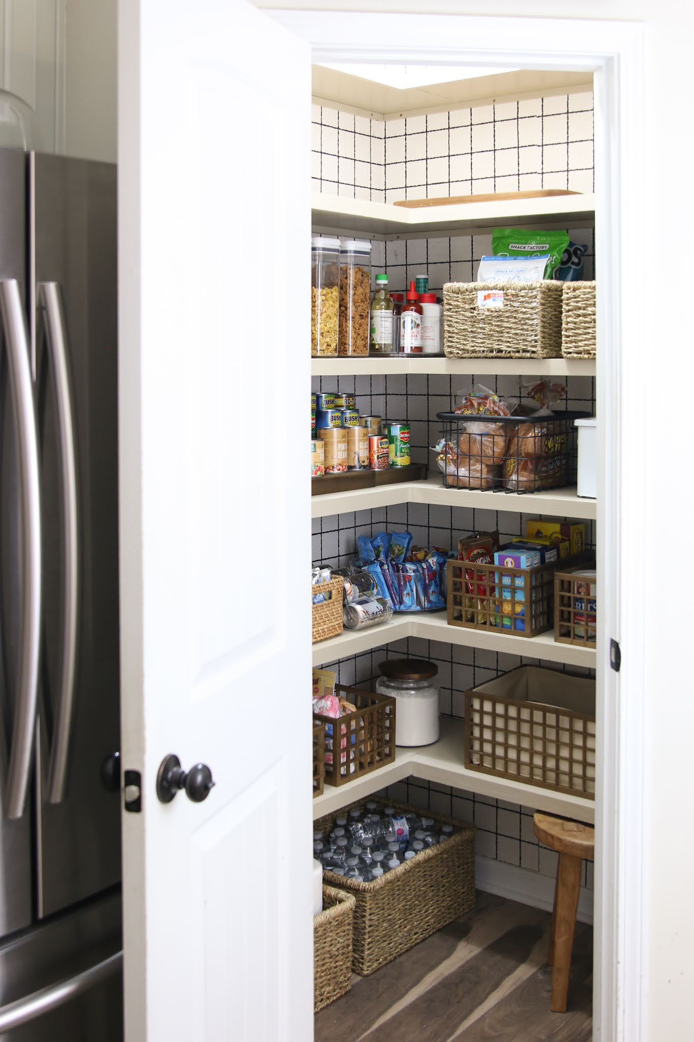 How to Build Shelving in a Corner Pantry Plus Pantry Sources! - Pretty Real