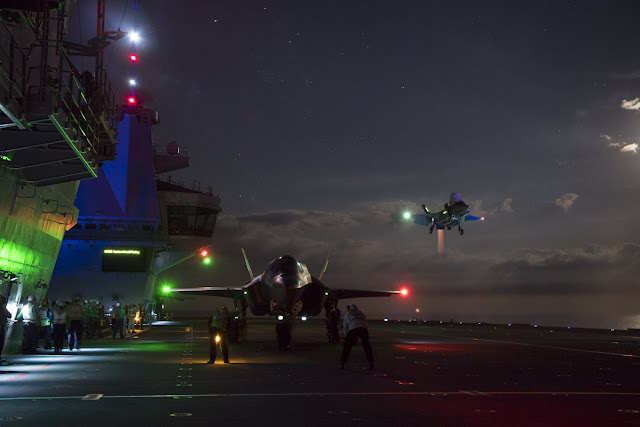 Asian Defence News: Night carrier work by UK pilots on HMS Queen Elizabeth