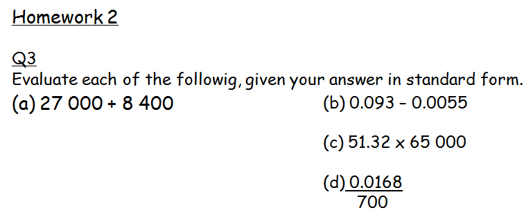aay TUITION : F3 math Chapter 2 standard form - homework 2 - Q3