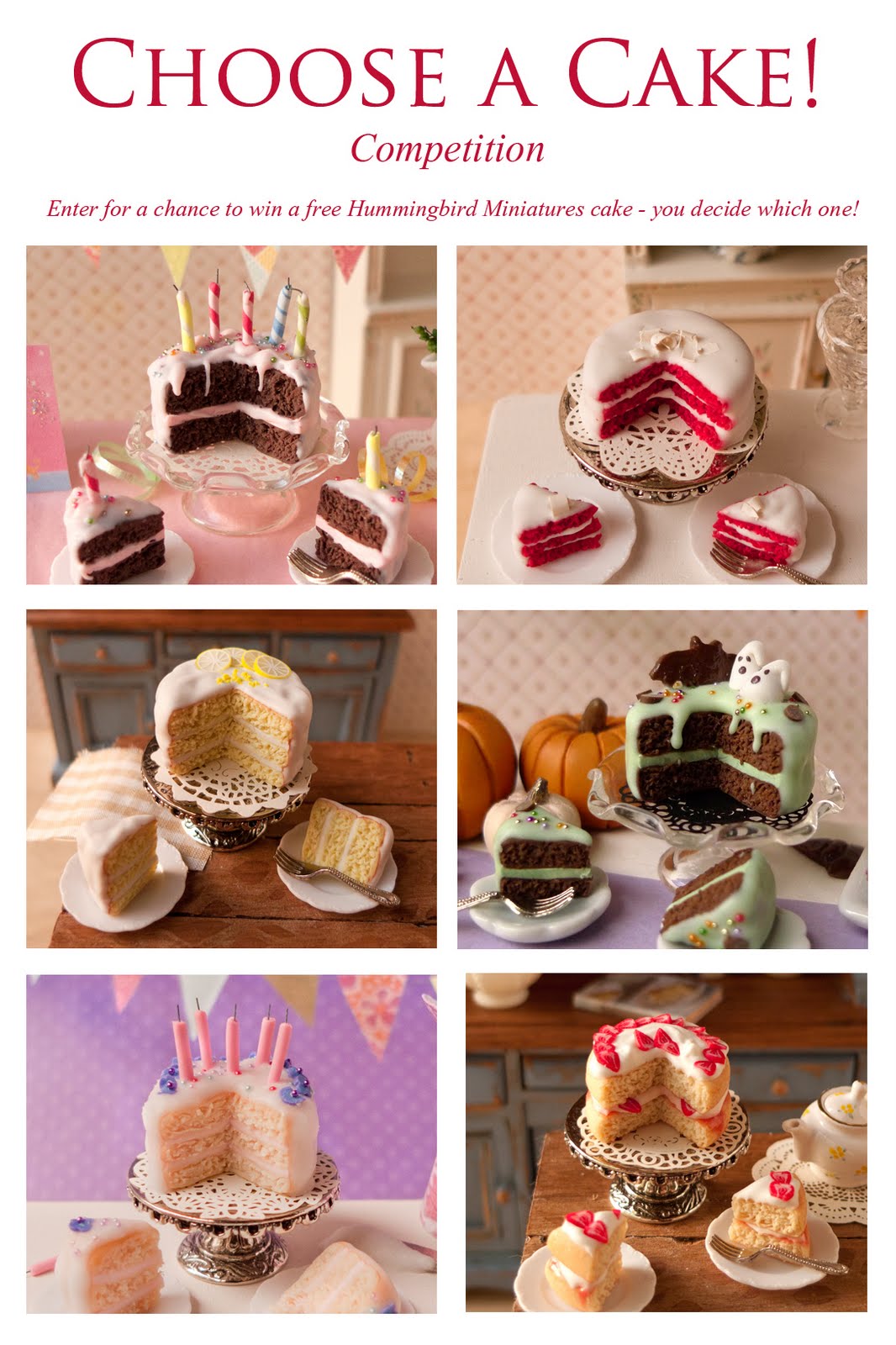 .: Choose A Cake Competition at Hummingbird Miniatures