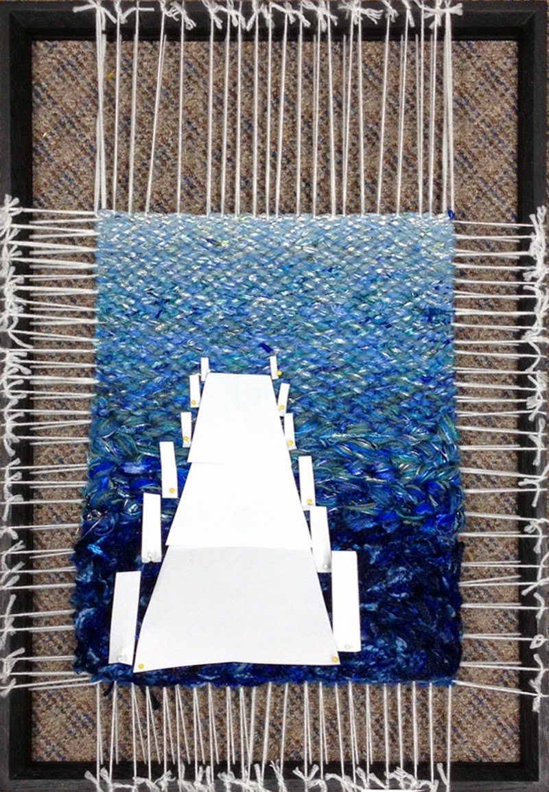 Dimensional Weaving - Martina Celerin 3D fiber art: Weaving Water and ...