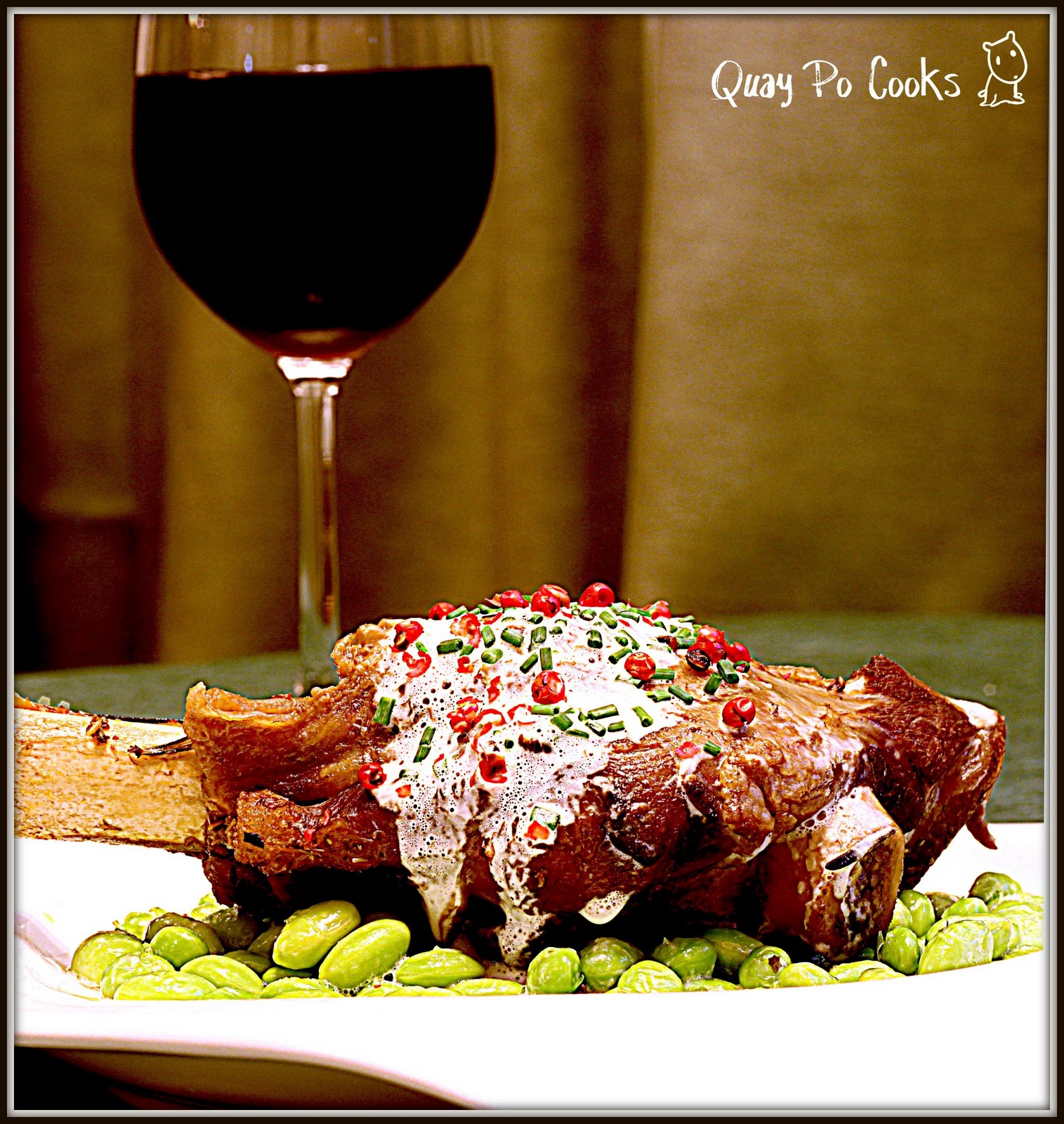 Quay Po Cooks: Braised Lamb Shank in garlic foam – Big Disappointment!