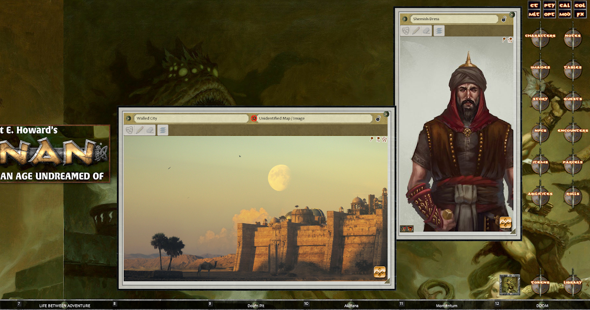 The Jolly GM: Conan 2D20 Screen Shots.