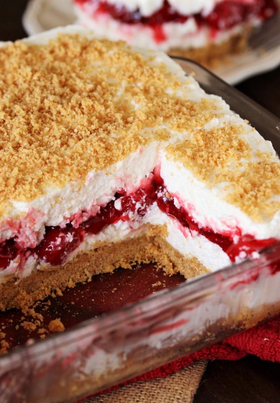 No-Bake Cherry Yum Yum | The Kitchen is My Playground