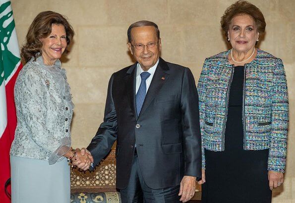 Queen Silvia attended the 25th anniversary of Mentor Arabia in Lebanon