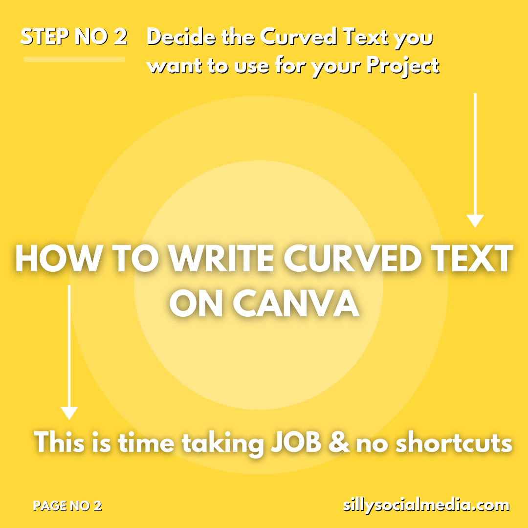 How To Write Curved Text Letters On Canva Graphic Designing