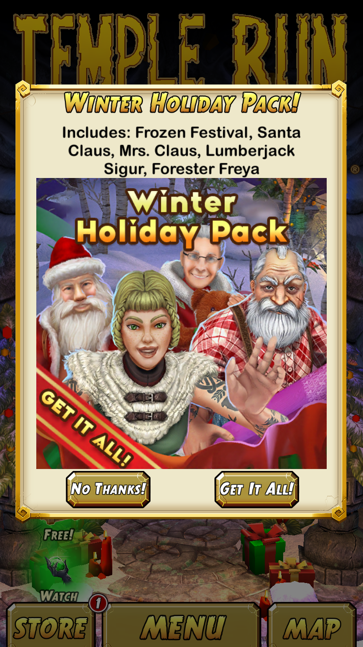 Mobile Gamer: Temple Run 2: Winter Holiday Pack