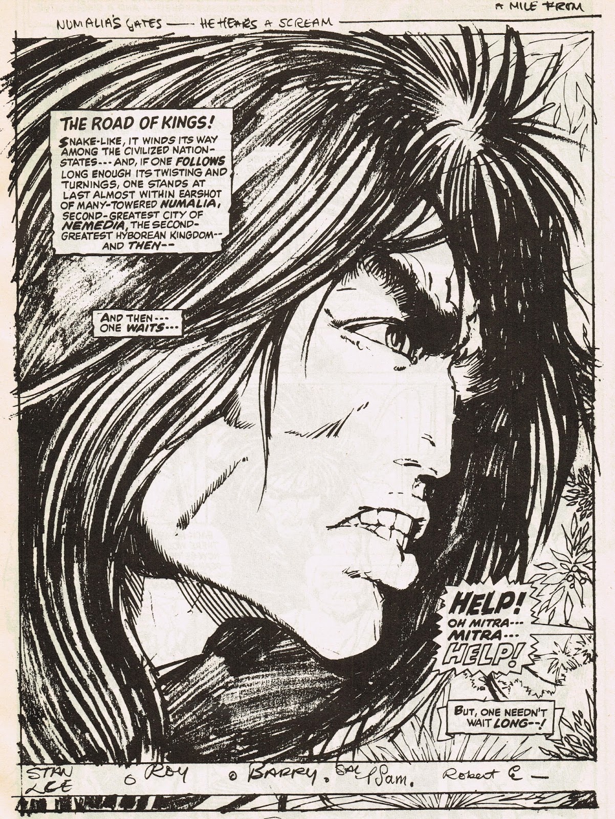 Cap'n's Comics: Conan #7 Splash by Barry Smith