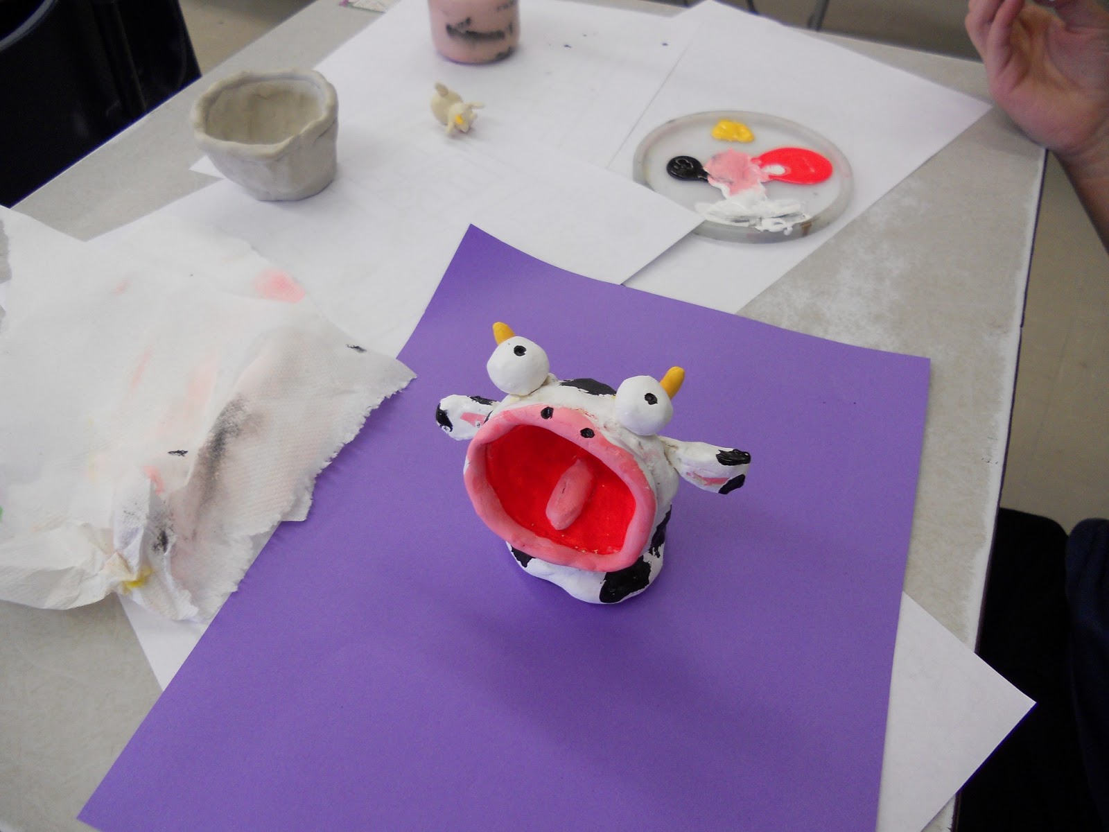 Mrs. Garber's Gallery: More Clay Creations by the Grade Four Class