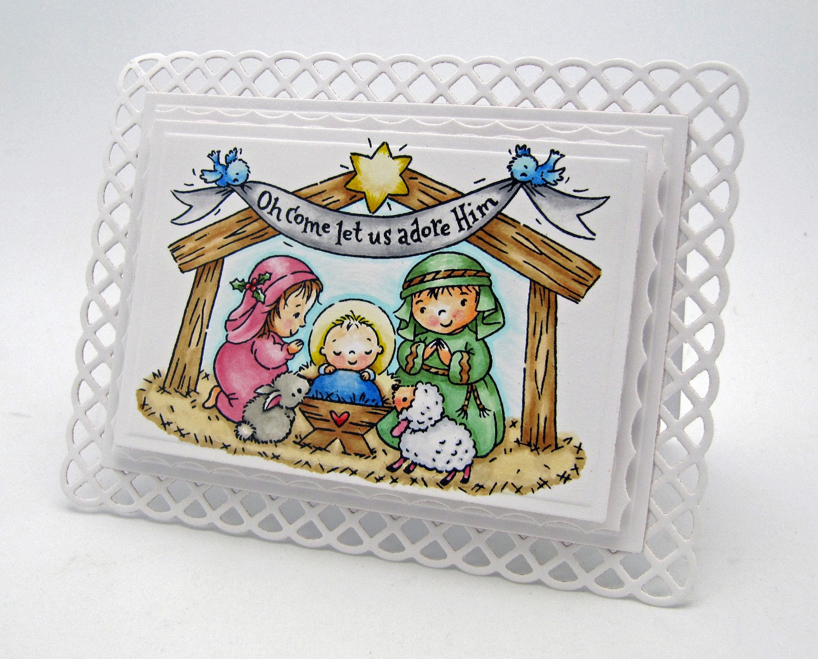 Explore. Dream. Discover.: Manger Cards, Stamp Simply Ribbon Store