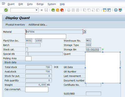 SAP ABAP Central: Physical Inventory with respect to WM