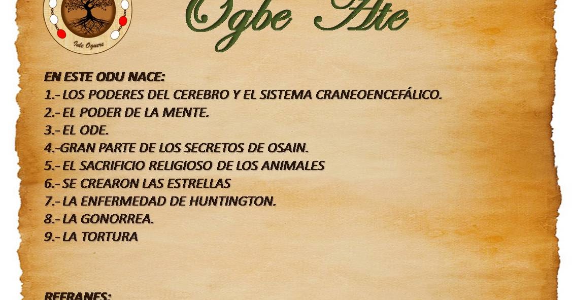 Awo Irete Kutan: Ogbe Ate