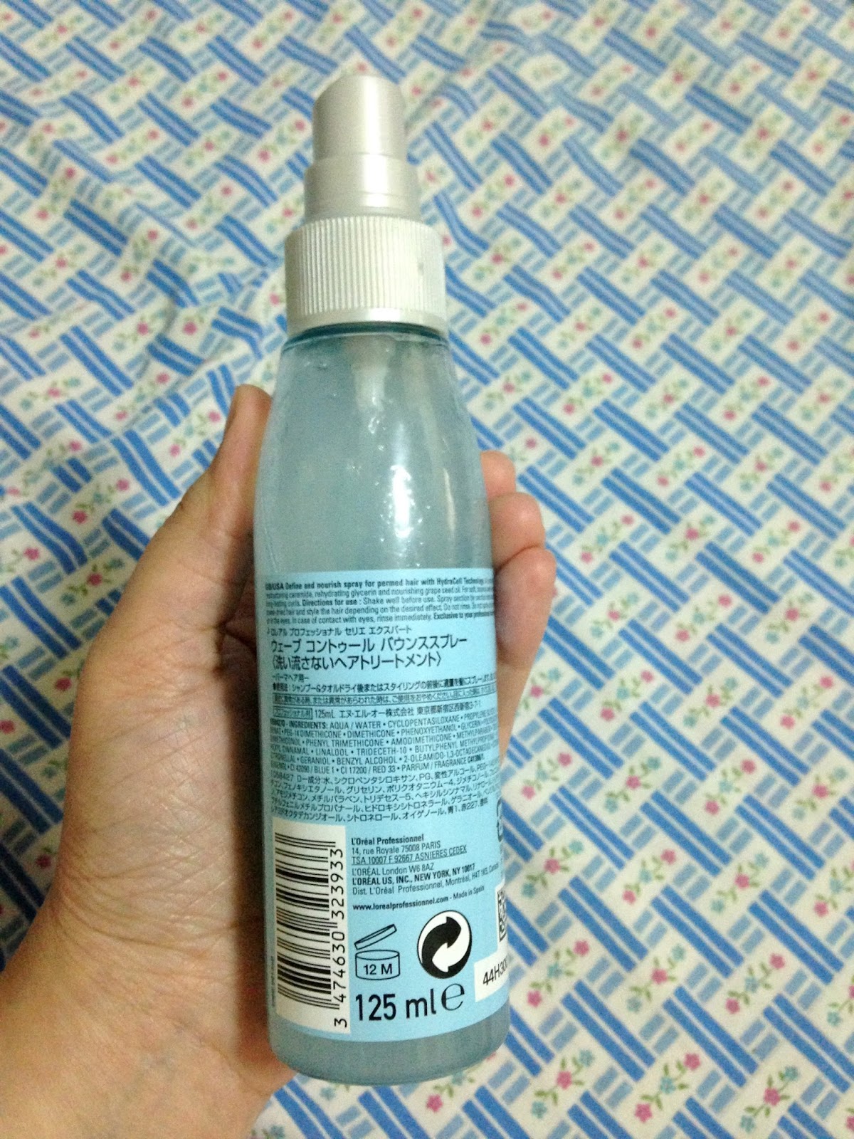 L'OREAL PROFESSIONNEL WAVE CONTOUR SPRAY (FOR PERMED HAIR) REVIEW ...