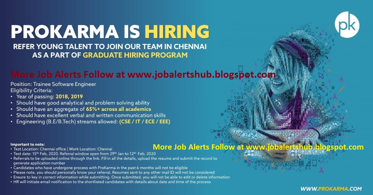 JOB ALERTS HUB: PROKARMA - Hiring Trainee Software Engineer Freshers ... JOB ALERTS HUB: PROKARMA - Hiring Trainee Software Engineer Freshers ...