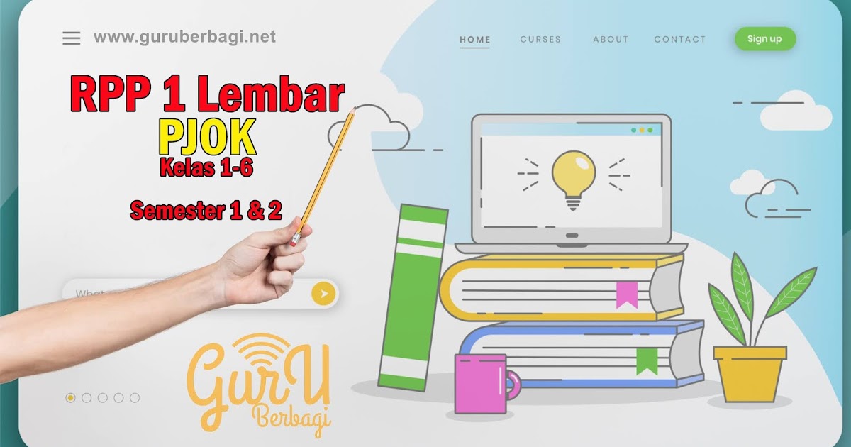 RPP PJOK 1 Lembar Semua Jenjang (Kelas 1, 2, 3, 4, 5, dan 6) Revisi ...