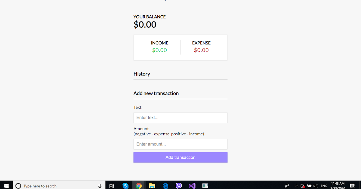 My Developer Journey: Expense-Tracker (from Traversy Media) With Asp ...