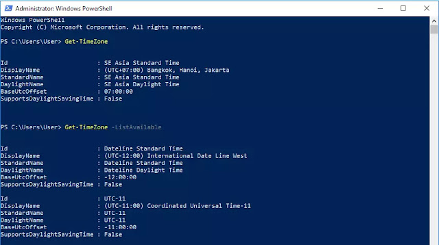 Change Windows 10 Time Zone With PowerShell change-windows-10-time-zone-with-powershell