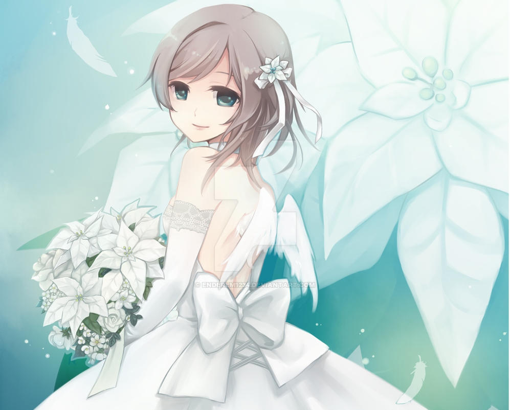 Anime girls in wedding dress | Animoe