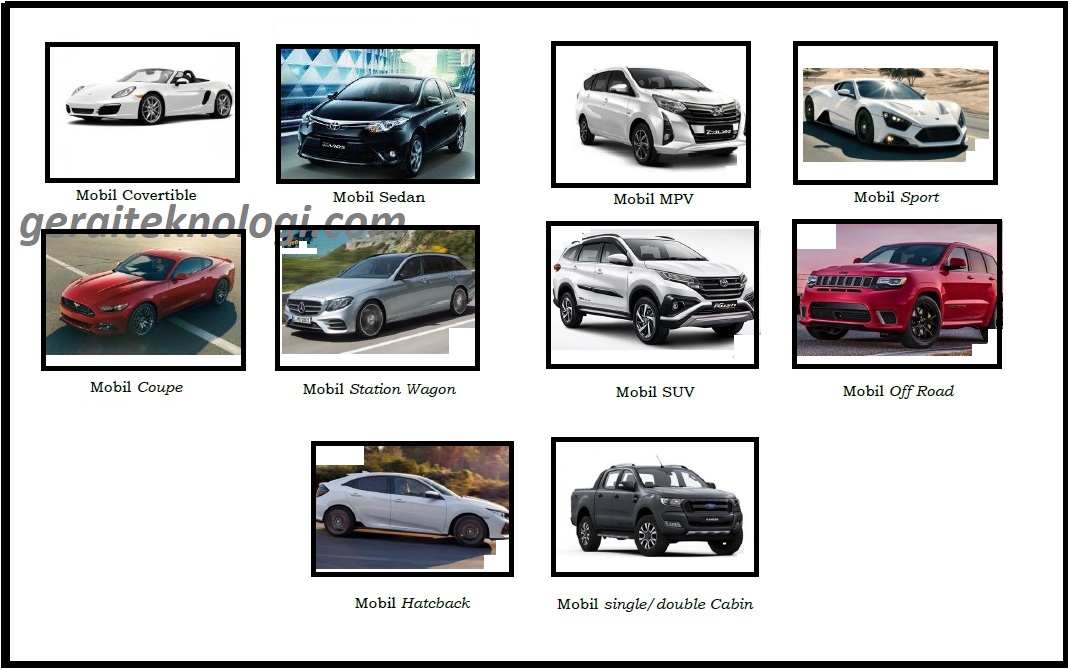 Jenis-Jenis Kendaraan pada Otomotif (Motor, Mobil, Alat Angkutan, Alat ...