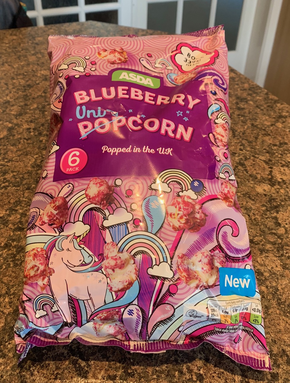 FOODSTUFF FINDS: Blueberry Uni-Popcorn (Asda) By @Cinabar