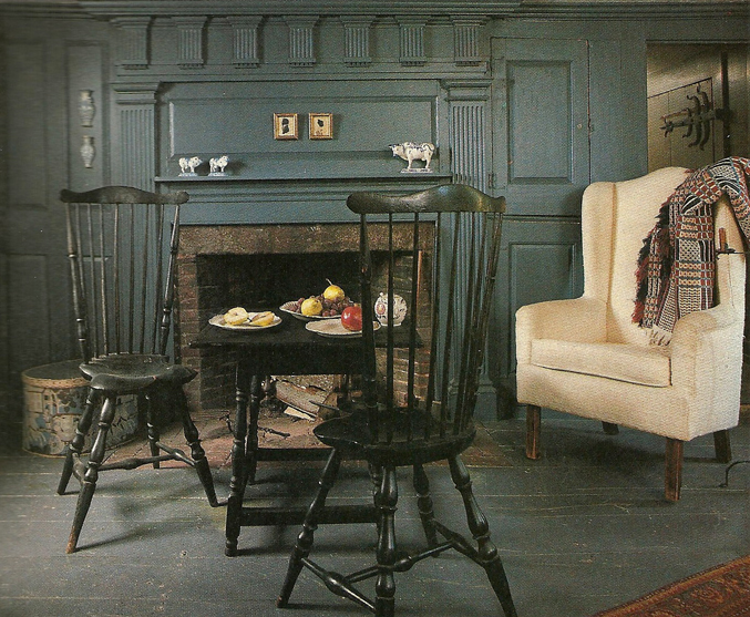 Colonial & Primitive Interiors on Pinterest | Windsor Chairs, Early ...