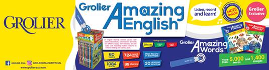 Grolier Amazing English with Grolier Pen My Kids Edutainment - Sebrinah Yeo