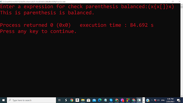 Parenthesis Balanced Check with stack in C++ - MD MONIM ISLAM