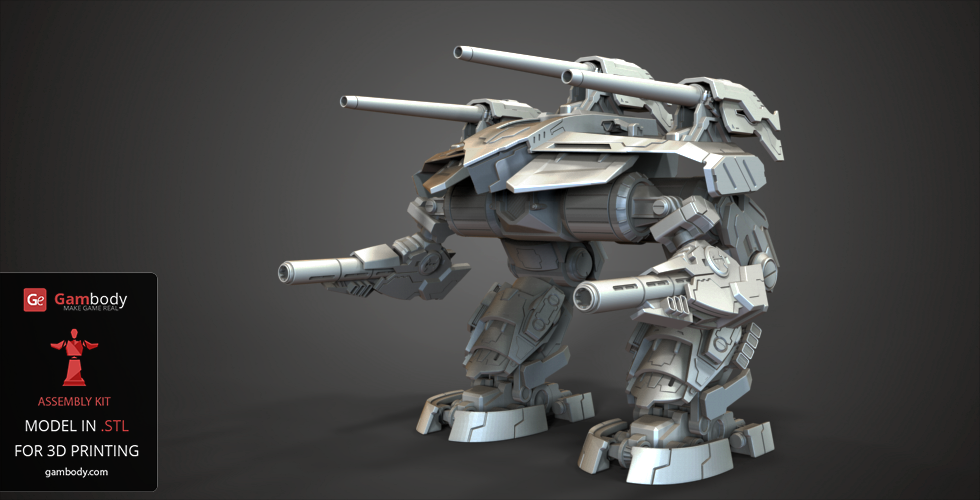 Omega BattleMech 3D Model | Assembly Figure | Nixon's 3D Models