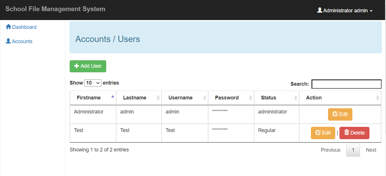 Online File Management System in PHP MySQL with Source Code | Free ...