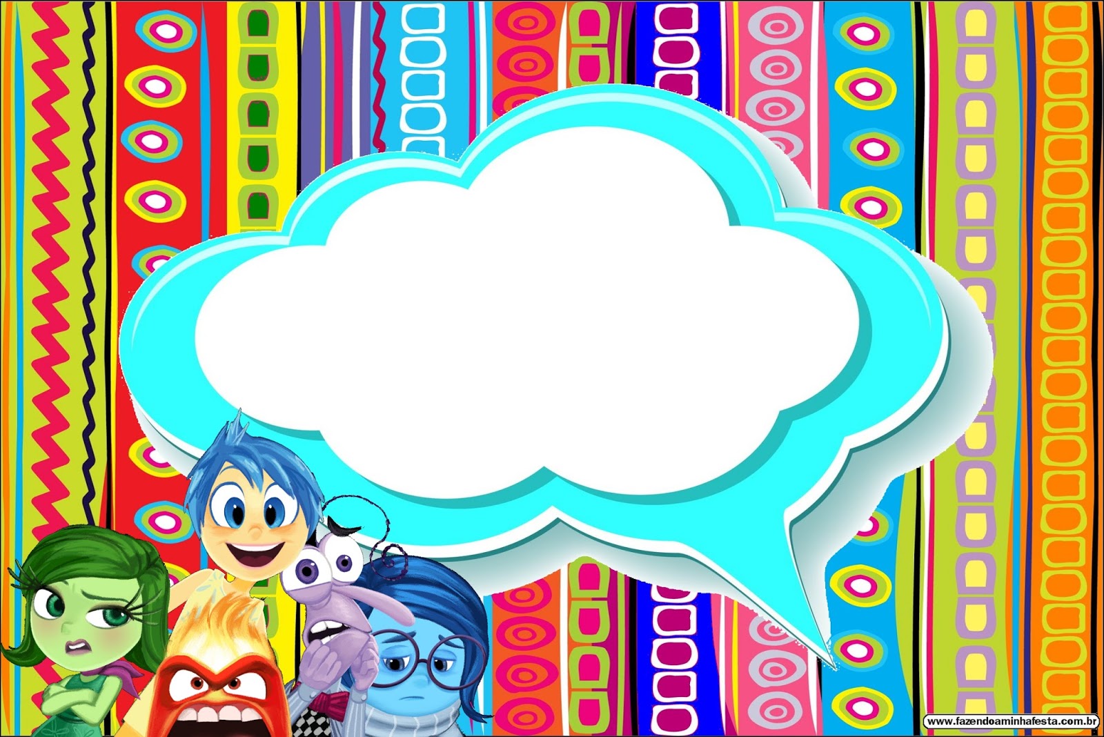 Birthday of Inside Out Party: Free Printable Invitations. - Oh My ...