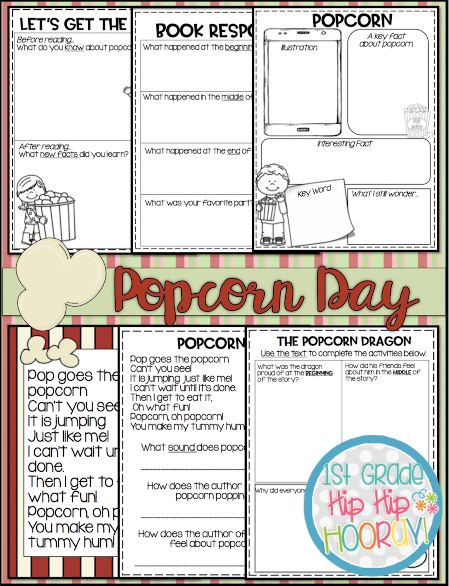 1st Grade Hip Hip Hooray!: Popcorn Day!