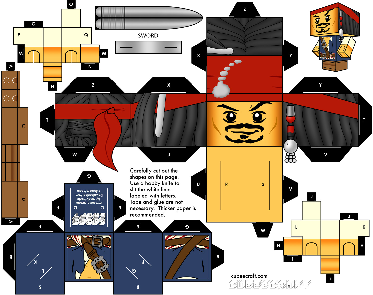 Adel's Book: Cube Paper Craft Some Super Human