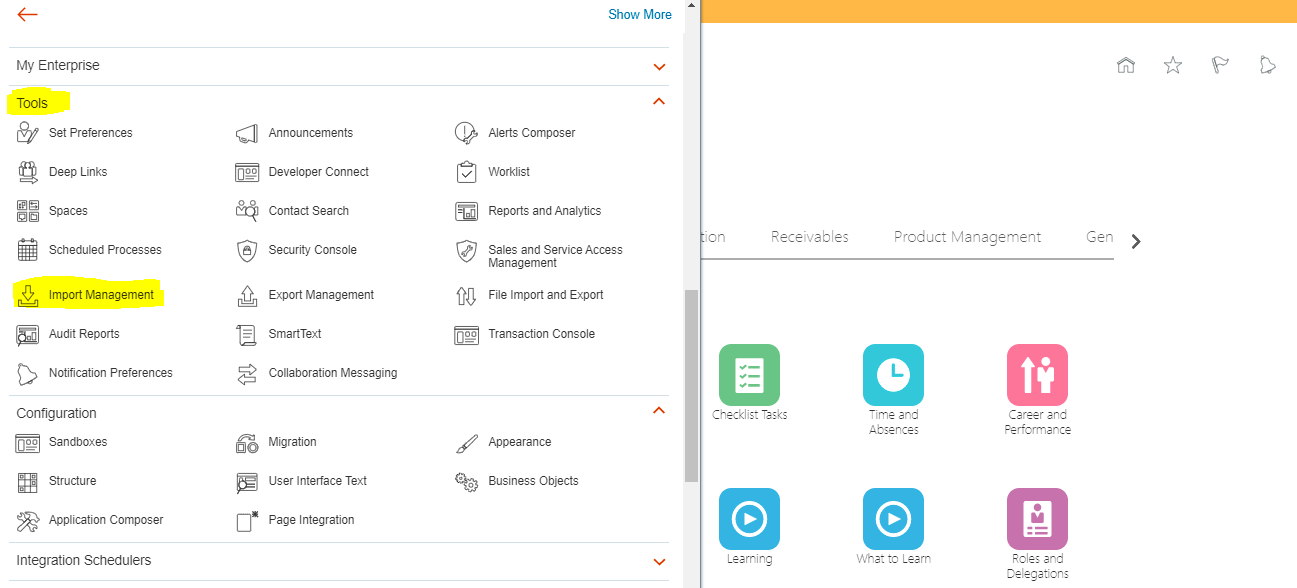 Oracle Application Oracle Fusion Application Composer How To Upload Bulk Data In Custom Object