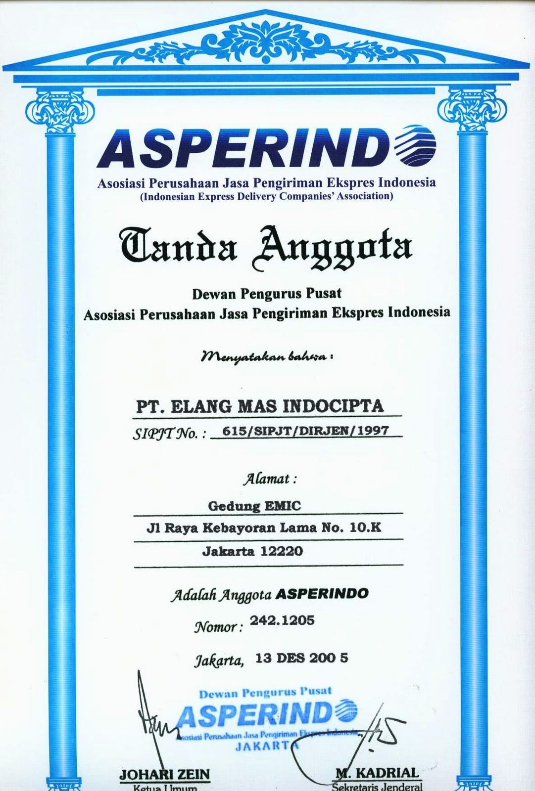 PT. ELANG MAS INDOCIPTA: Company Profile