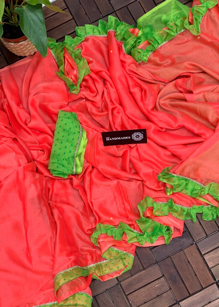 Malbari chiffon sarees