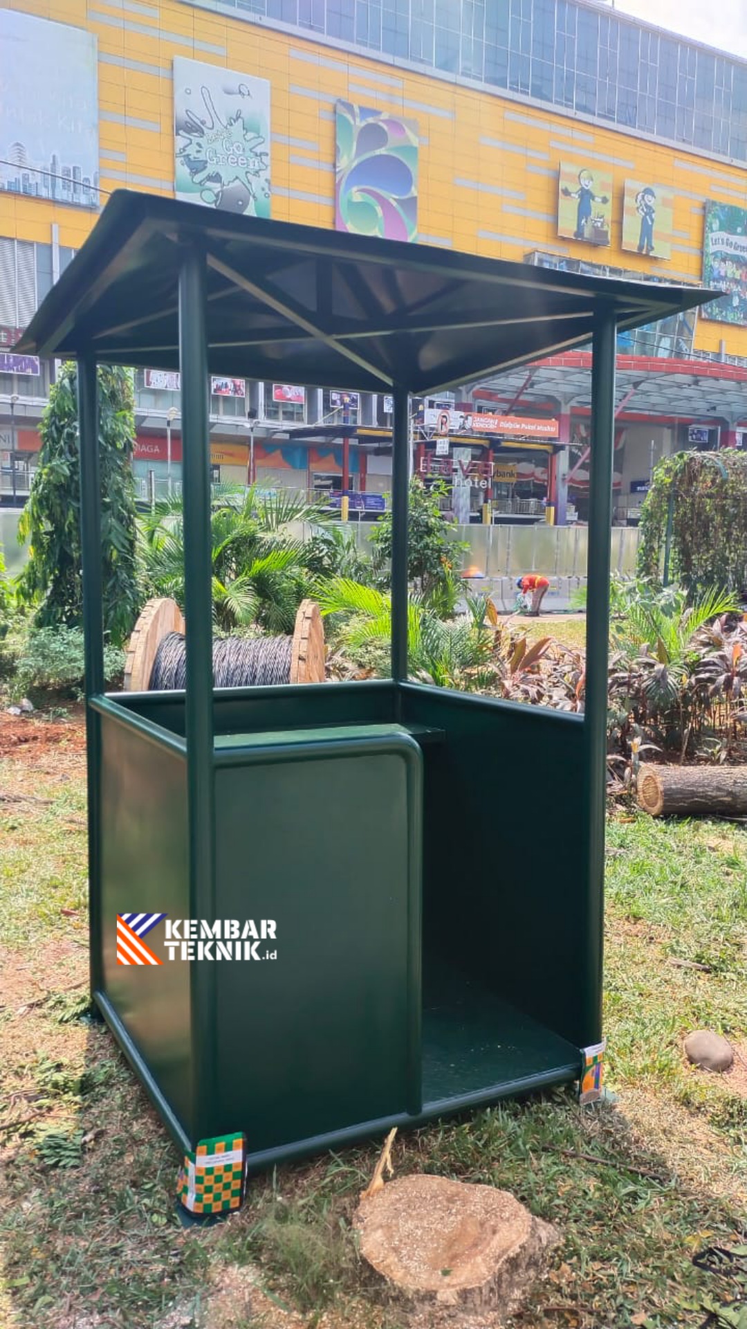 Pos satpam besi portable - Repeart order ke - 2. PT SMCC-HK JO.