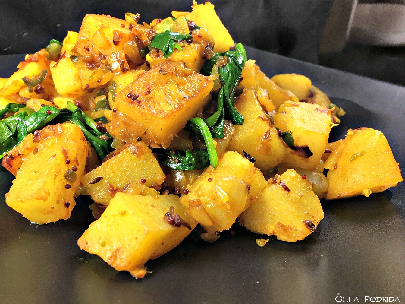 Olla-Podrida: Sag Aloo