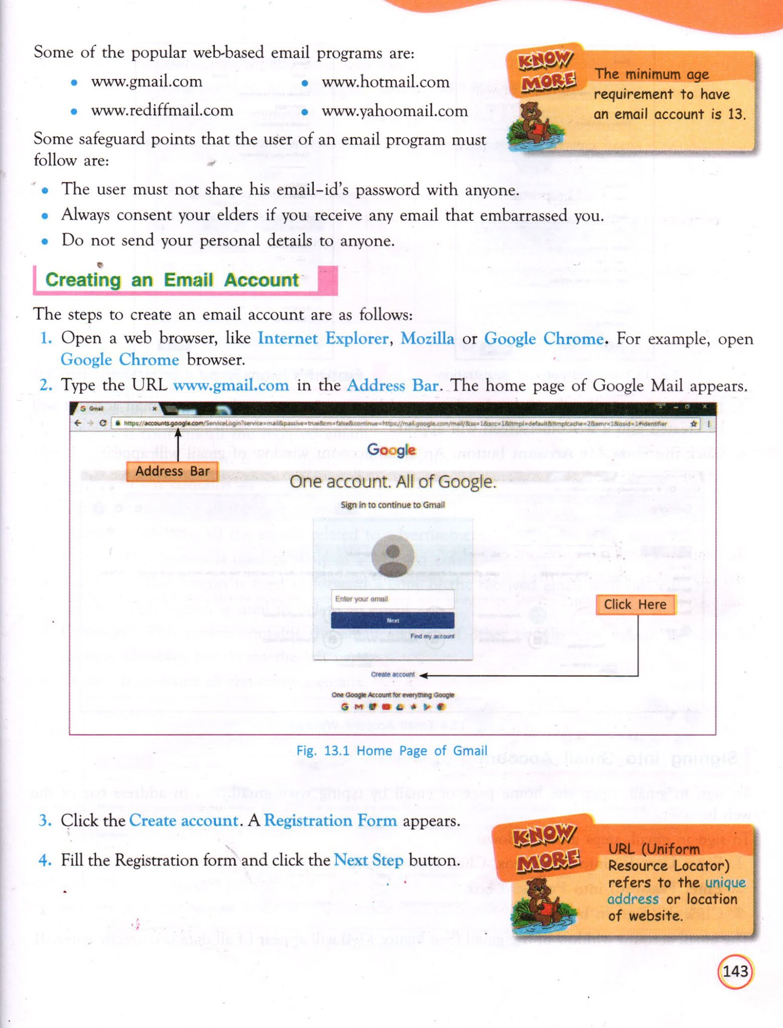 Chapter 13, Email and Other Internet Services ~ Computer, VI Std