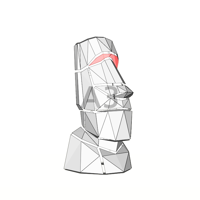 017 Moai Papercraft