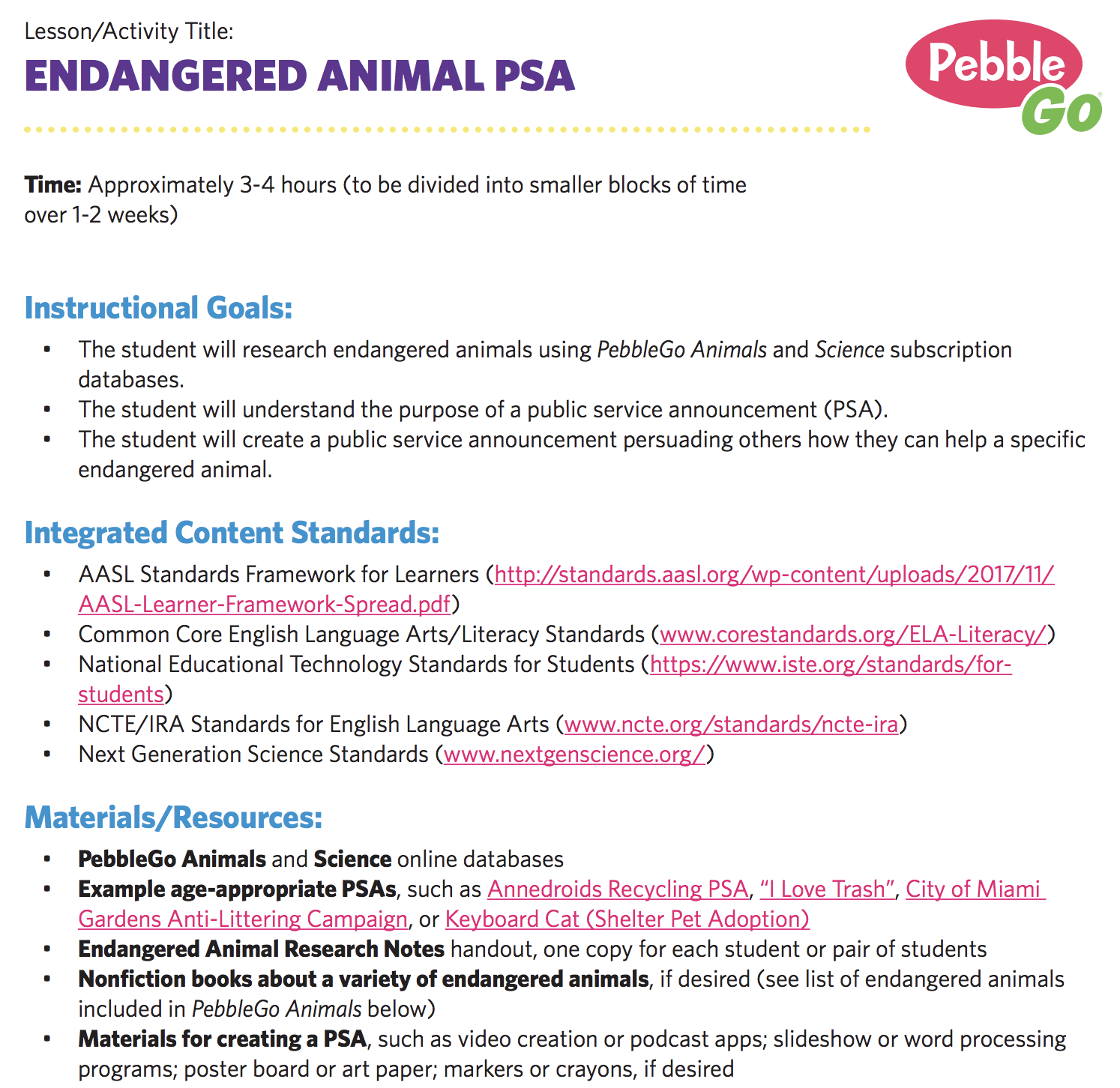 The Library Voice: Speak Up For Endangered Animals....Free Research ...