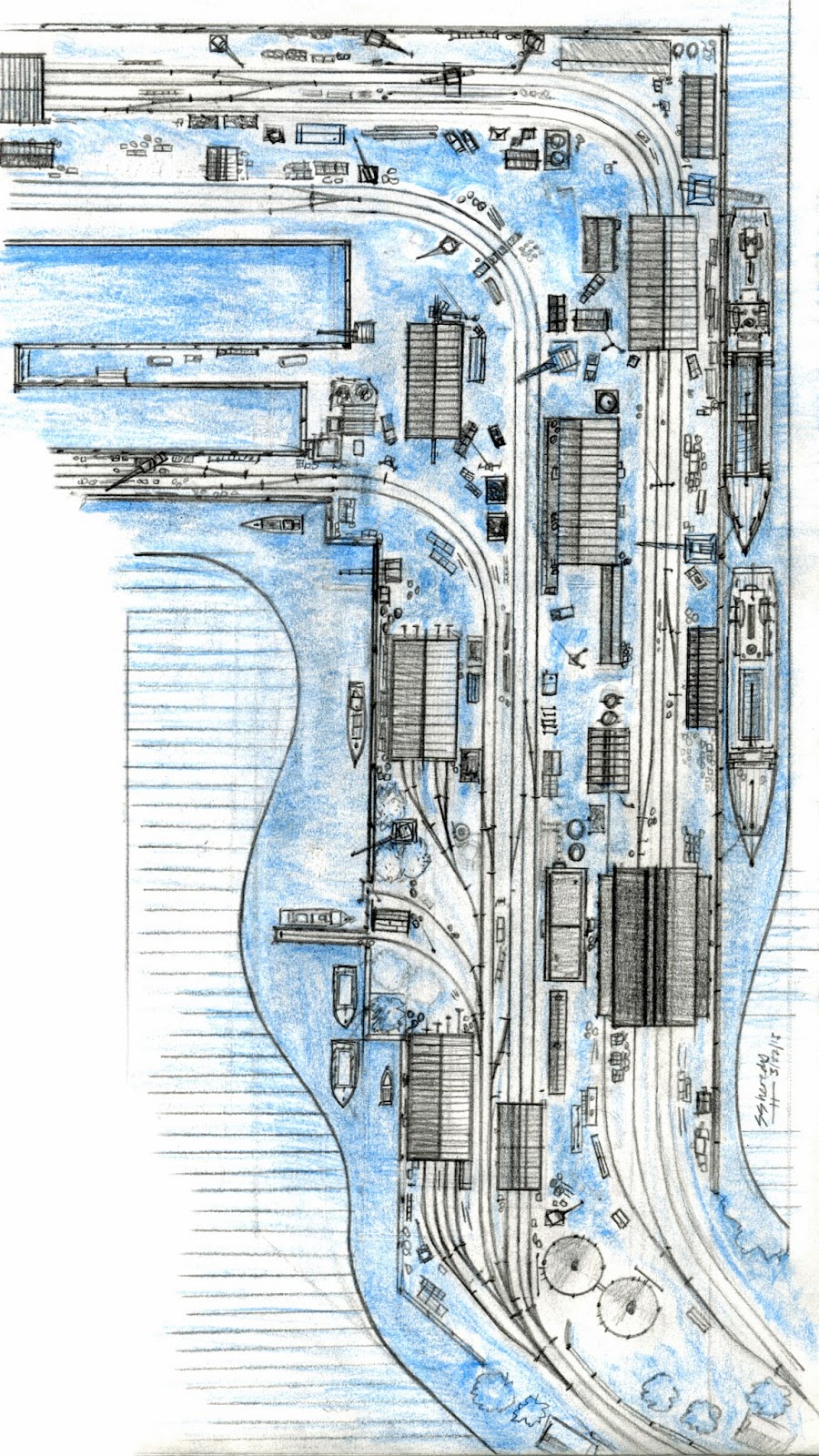 SodorModelRailroading: Brendam Docks Layout Plans