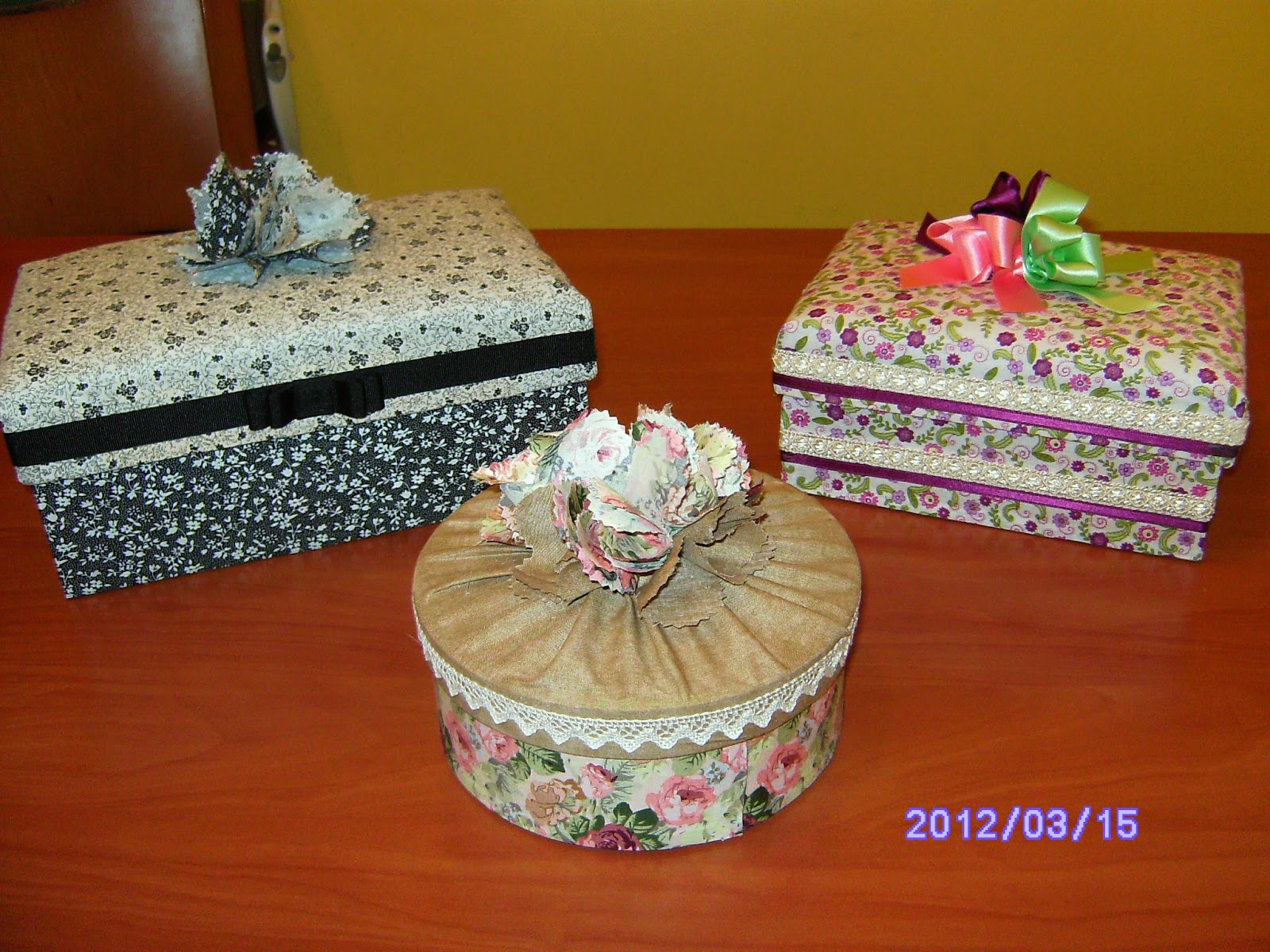 Cosas Bonitas de Mercería Hilos: CAJAS DE TELA