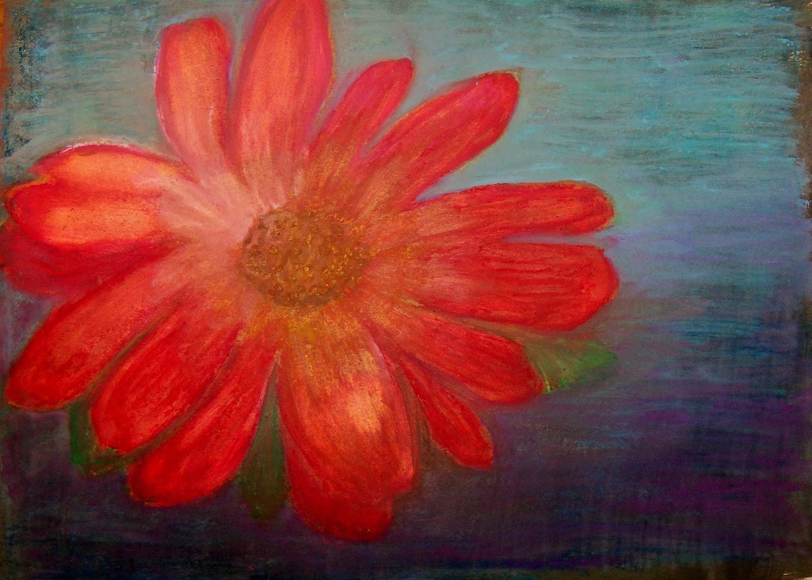 My High School Art Room: Colored Pencils+Gamsol+India Ink+Oil Pastels