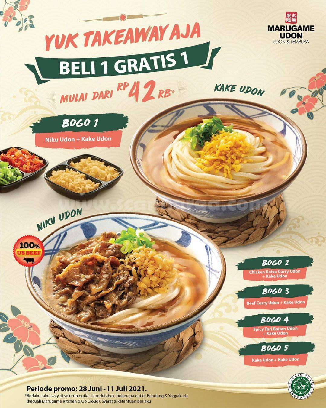 Promo Marugame Udon Beli 1 Gratis 1 khusus Takeaway - scanharga