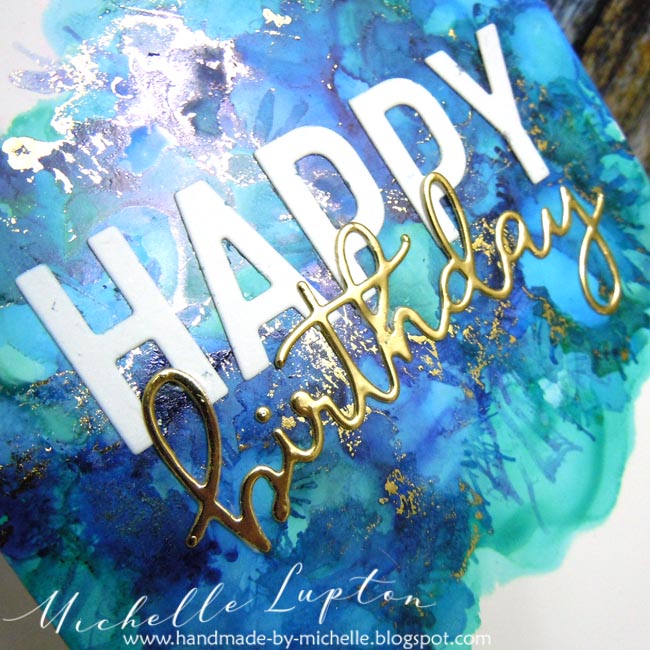 Handmade by Michelle: Masculine birthday cards with alcohol ink