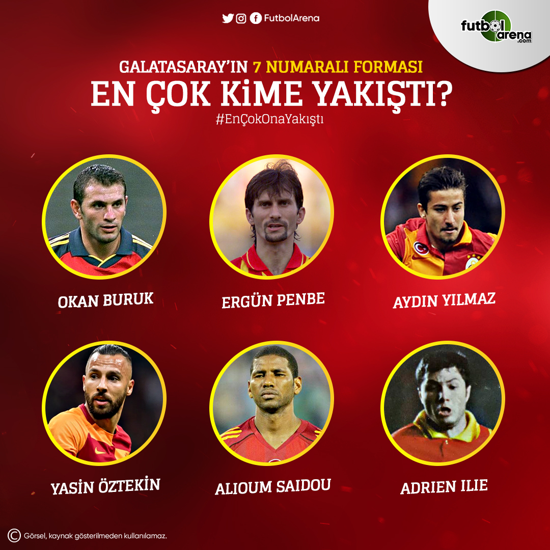 7 numaralı formayı yıllarca giydi ve aklıma gelen tek isim de o ...
